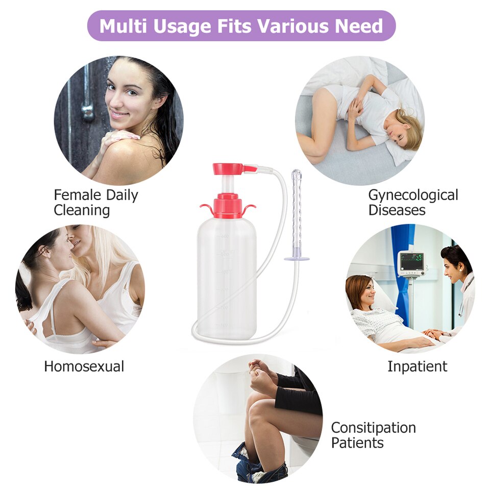 600ml Portable Vaginal Cleaning Set - Adonistrade