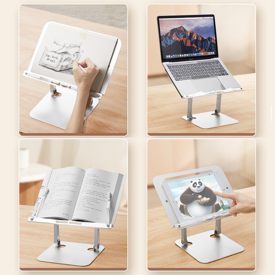 Adjustable Aluminum Book Stand - Adonistrade