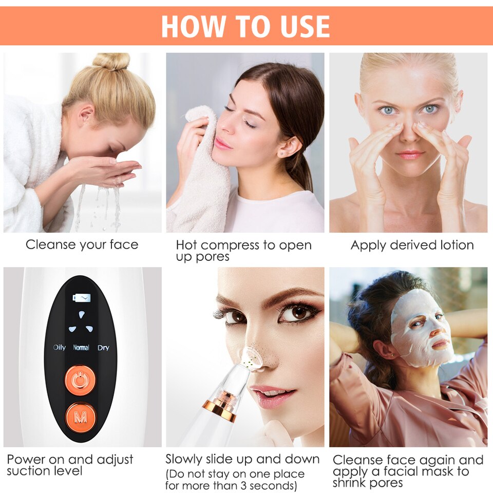 Extractor Vacuum Pore Nose Cleaner Eliminators Beauty Tool - Adonistrade