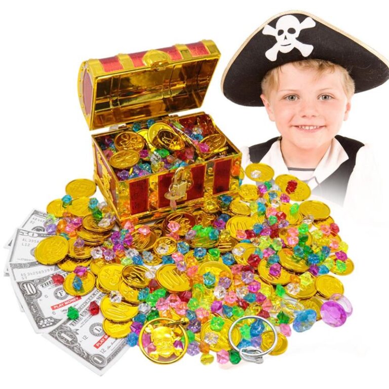 Treasure Gold Coins Fake Treasure Box - Adonistrade